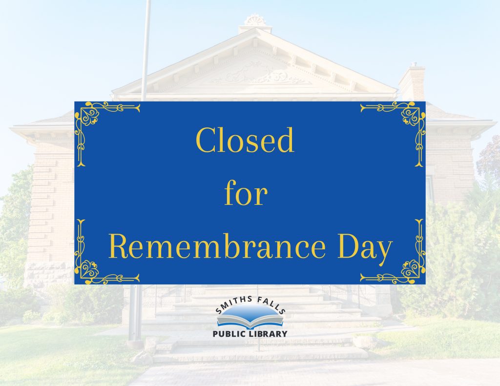 Library Closure - Smiths Falls Public Library